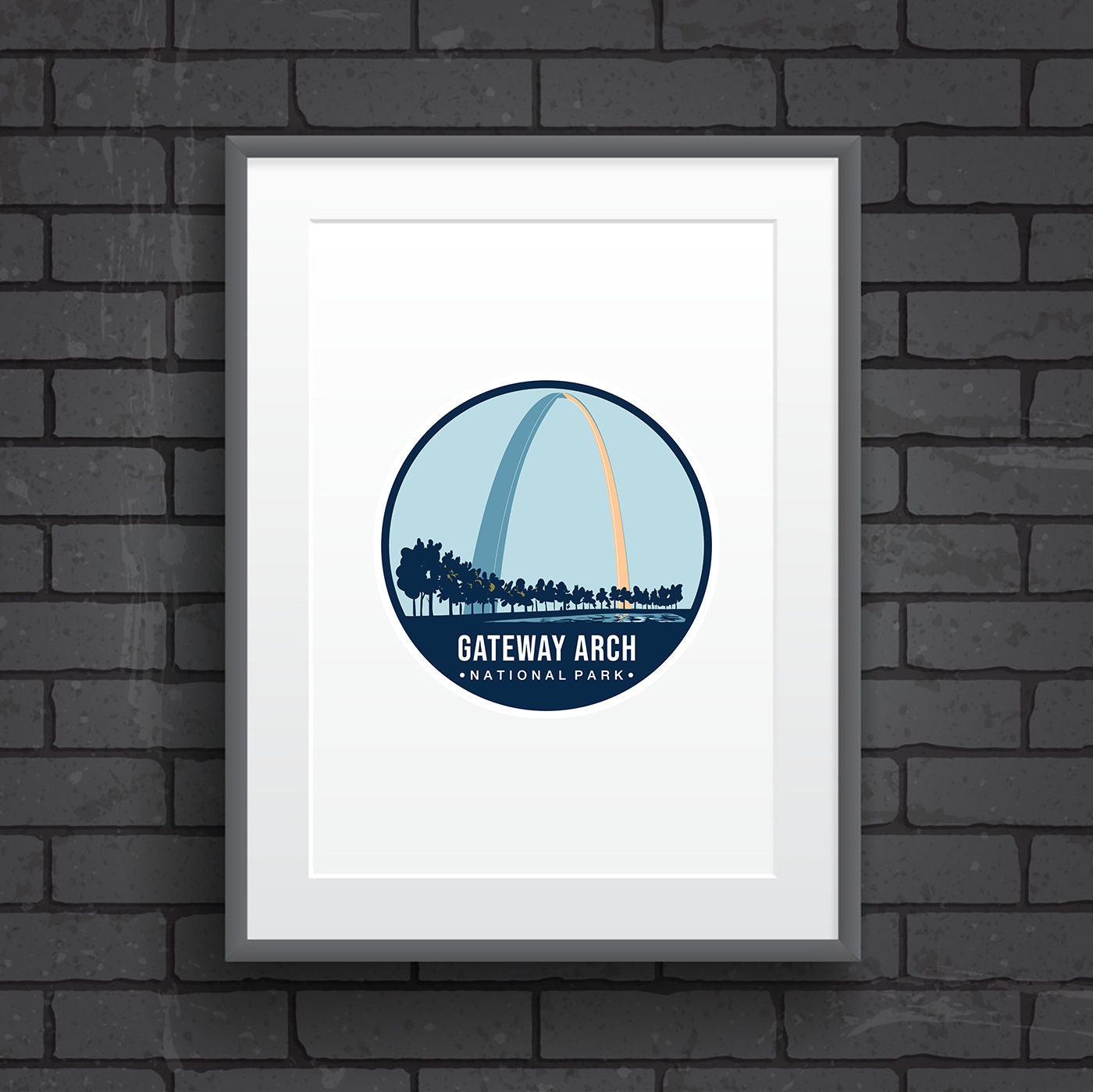 Gateway Arch National Park Outline SVG Cut Files (digital Download) - Etsy
