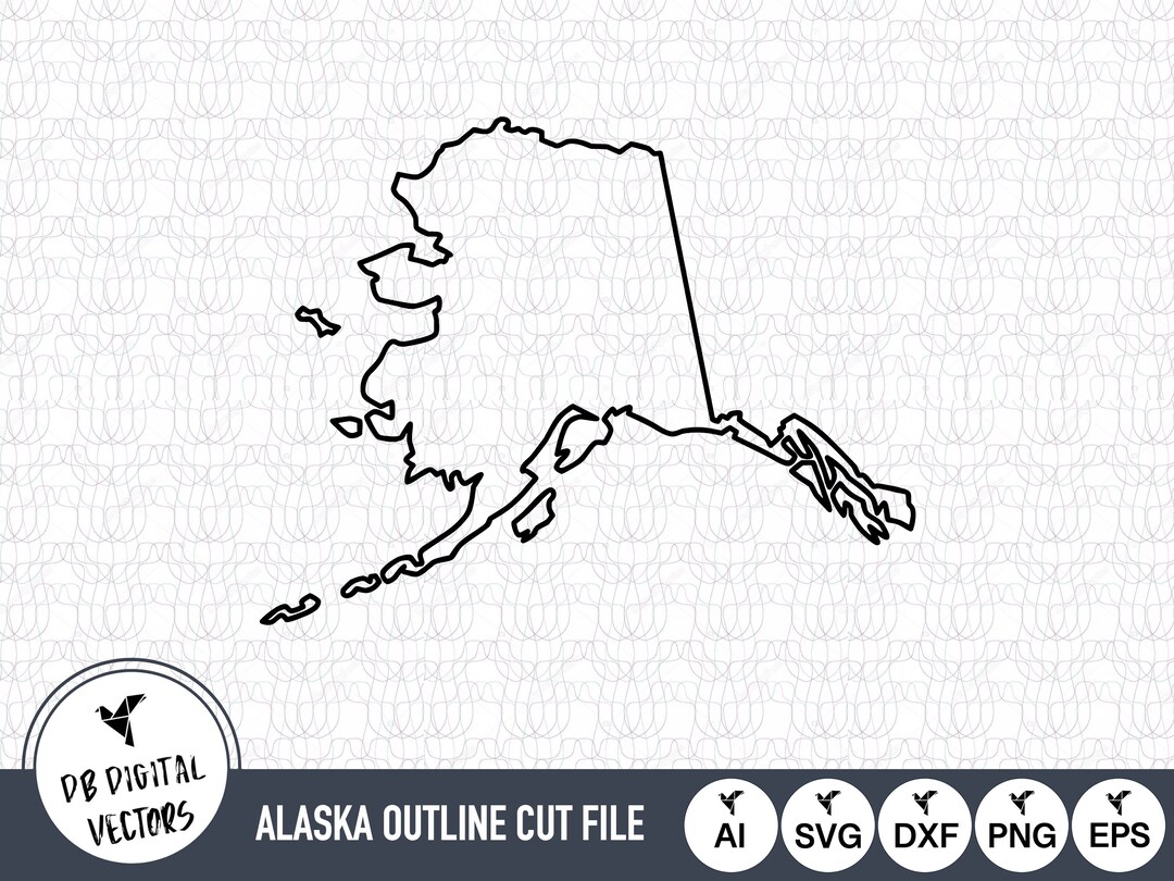 Alaska Outline SVG Files | Alaska Cut Files | United States of America ...