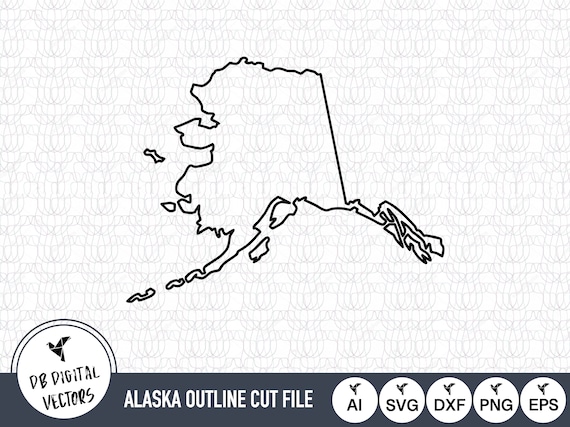 Alaska Outline SVG Files / Alaska Cut Files / United States of - Etsy ...