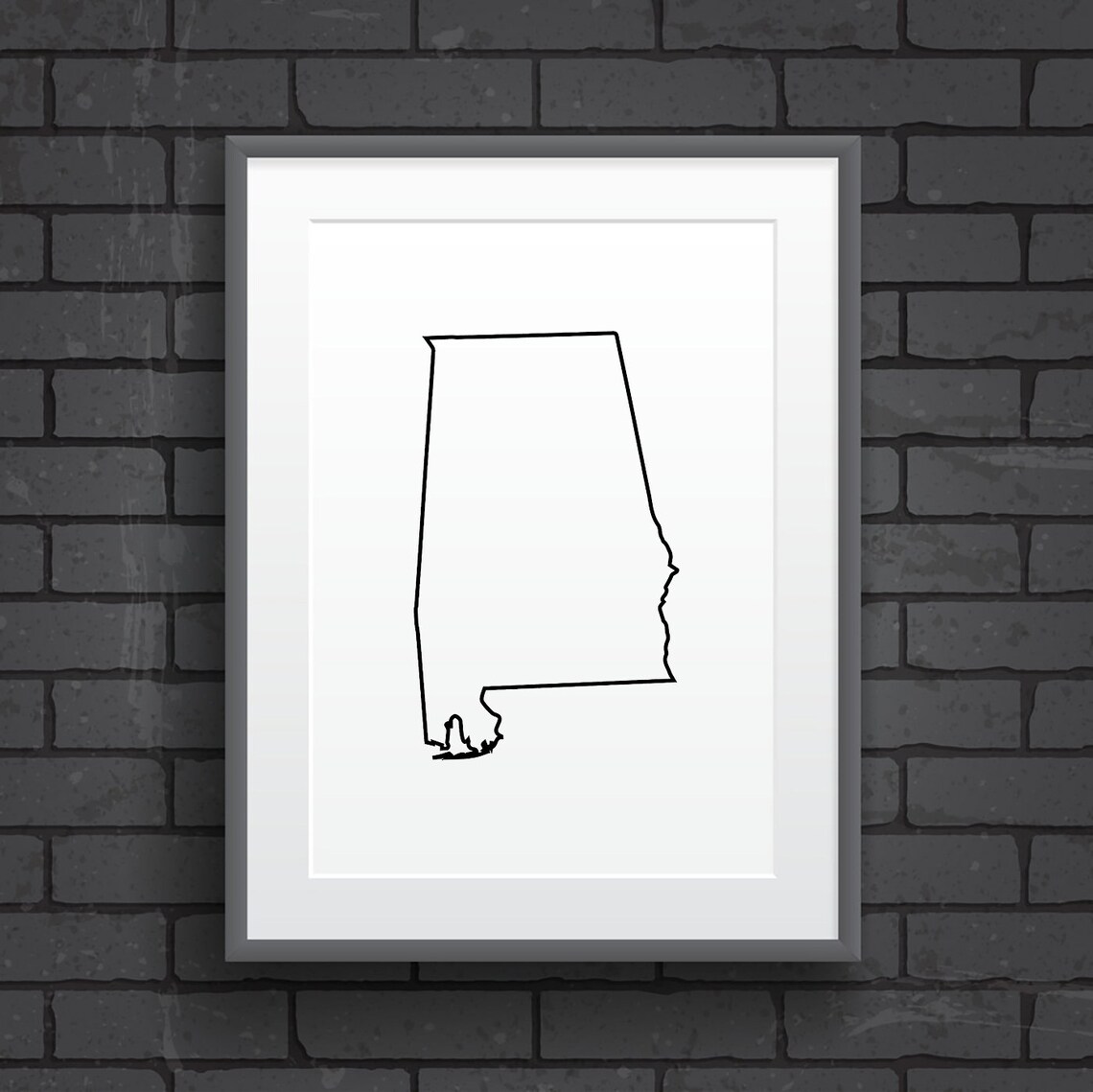Alabama Outline SVG Files Alabama Cut Files United States - Etsy
