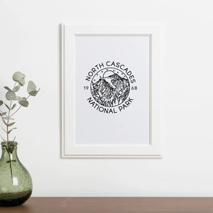 North Cascades National Park Outline SVG Files | North Cascades ...