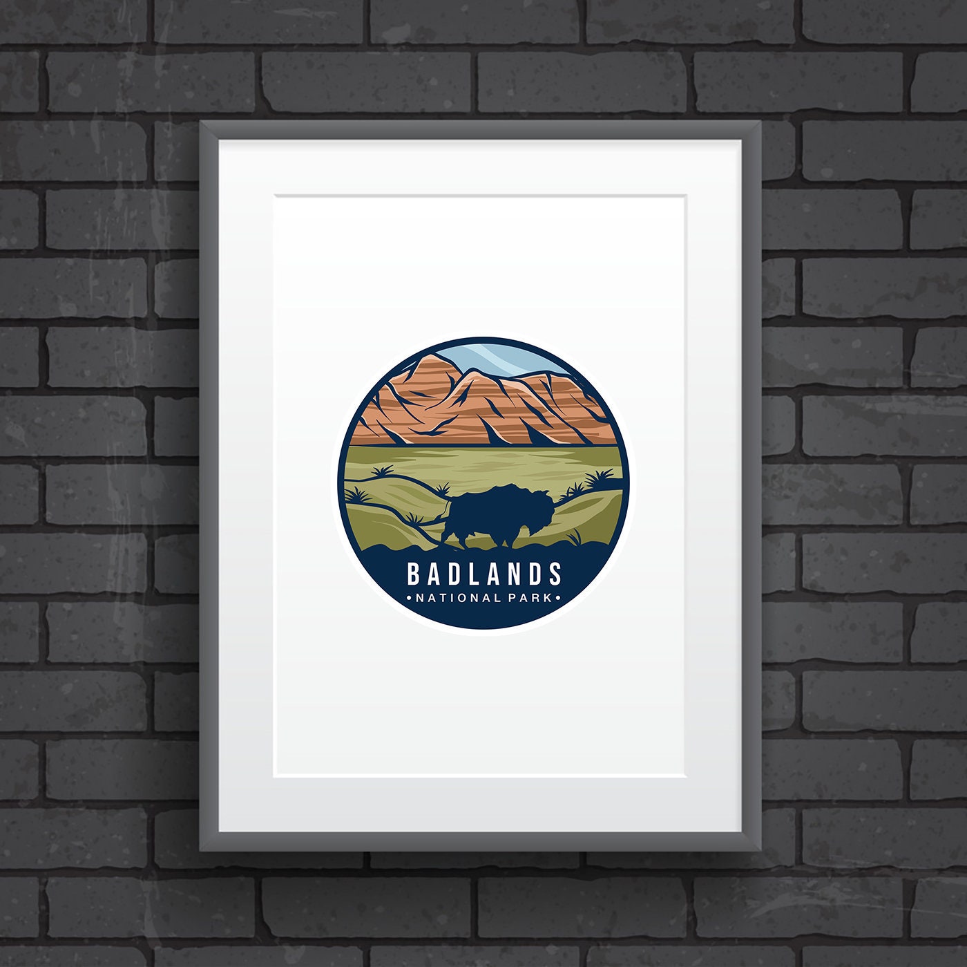 Badlands National Park Outline SVG Cut Files (digital Download) - Etsy
