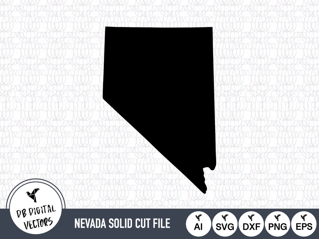 Nevada Solid SVG Files Nevada Cut Files United States of America Vector ...