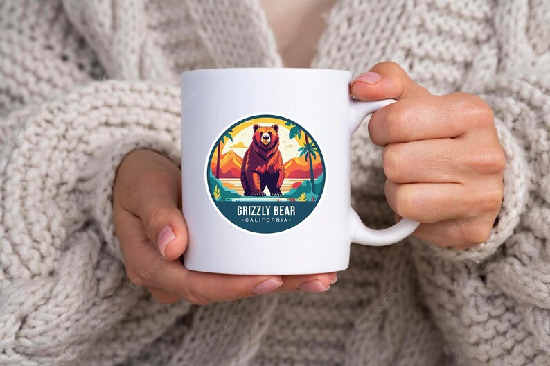 California Grizzly Bear SVG: State Animal Cut Files (digital Download ...