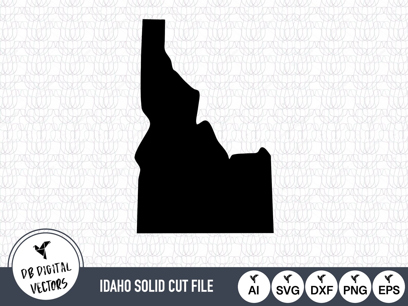 Idaho Solid SVG Files Idaho Cut Files United States of - Etsy