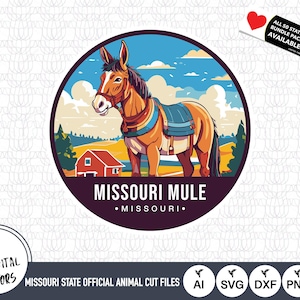 Missouri Mule SVG: State Animal Cut Files (digital Download) - Etsy