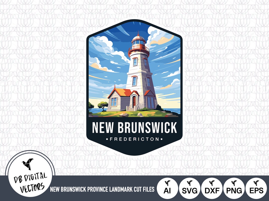 New Brunswick Province Landmark SVG Files | New Brunswick Capital Cut ...
