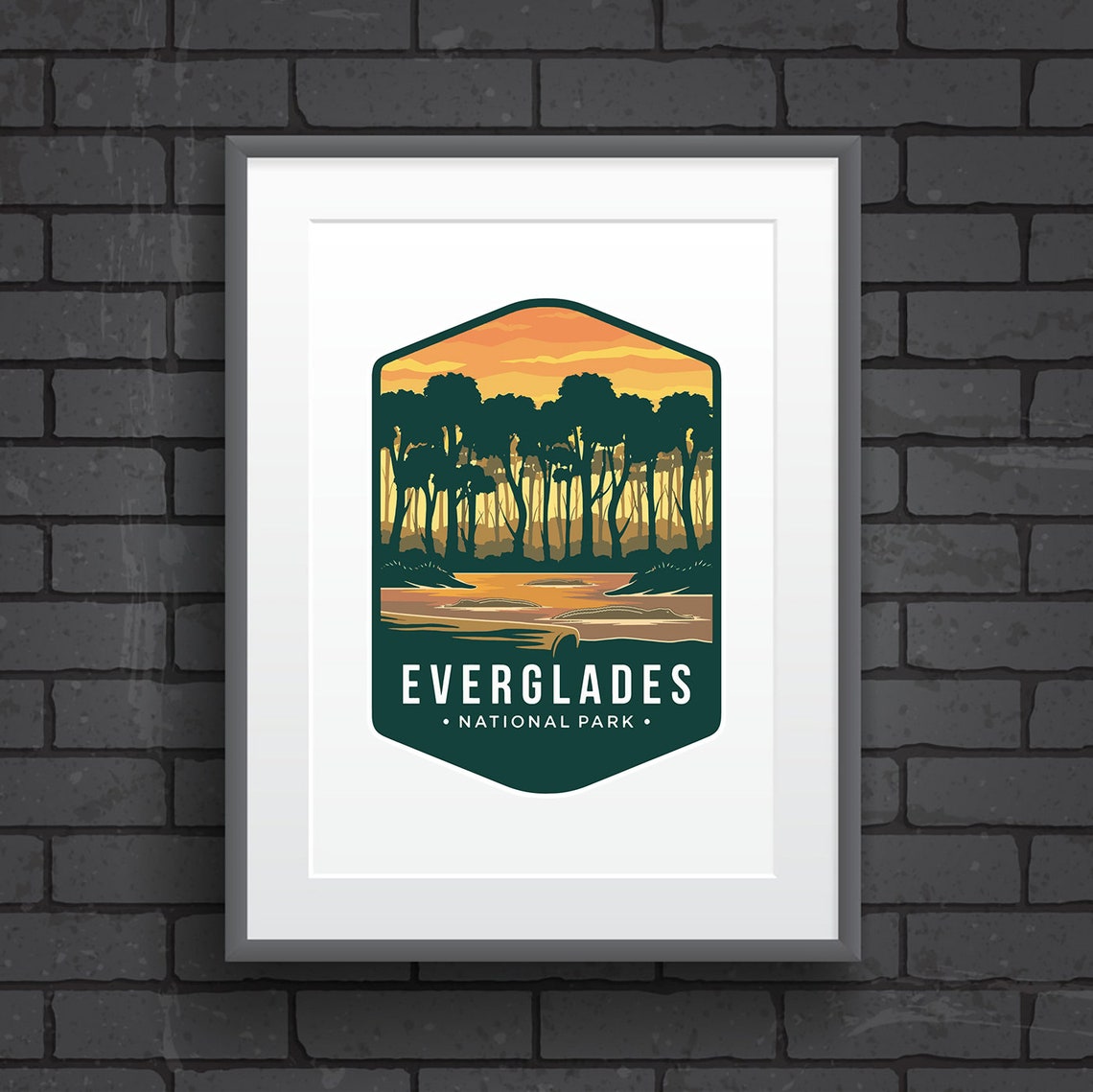 Everglades National Park Outline SVG Files Everglades - Etsy