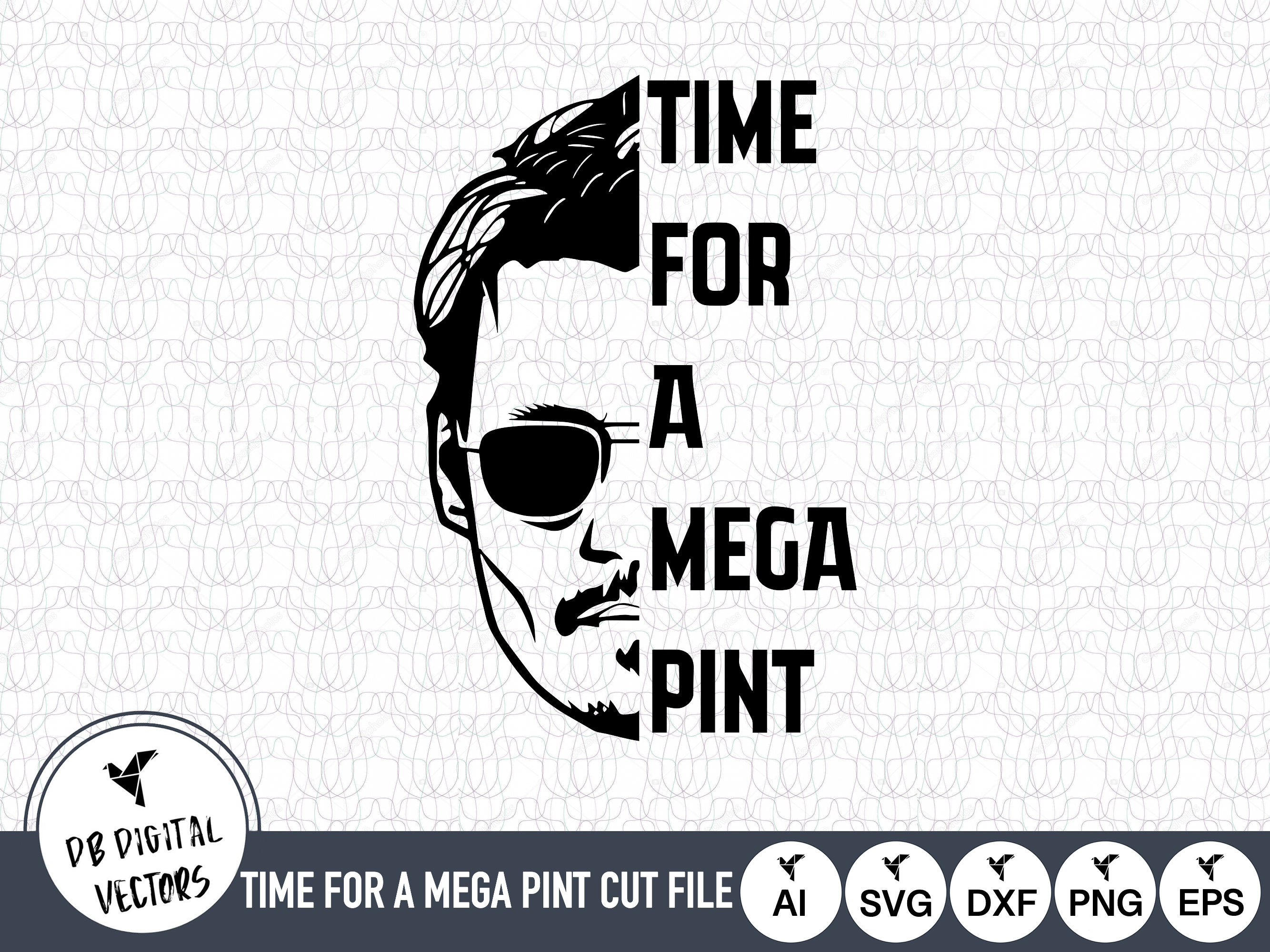 Time for a Mega Pint SVG Files Time for a Mega Pint Cut - Etsy