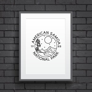 American Samoa National Park Outline SVG Files | American Samoa ...
