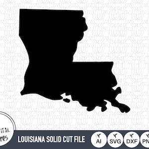 Louisiana Solid SVG Files | Louisiana Cut Files | United States of ...