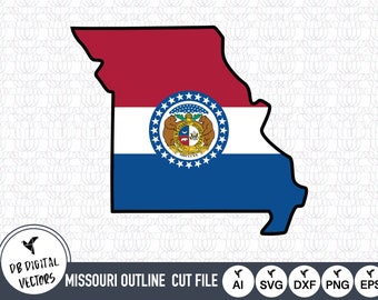 Missouri Outline SVG Files | Missouri Cut Files | Missouri Vector ...