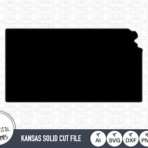Kansas Solid SVG Files | Kansas Cut Files | United States of America ...