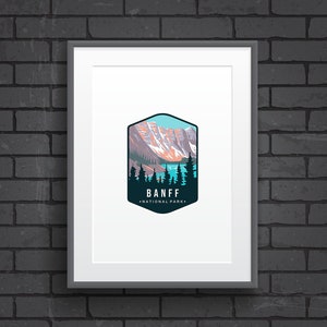 Banff National Park Outline SVG Files | Banff National Park Cut Files ...