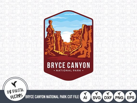 Bryce Canyon National Park Outline SVG Files Bryce Canyon - Etsy