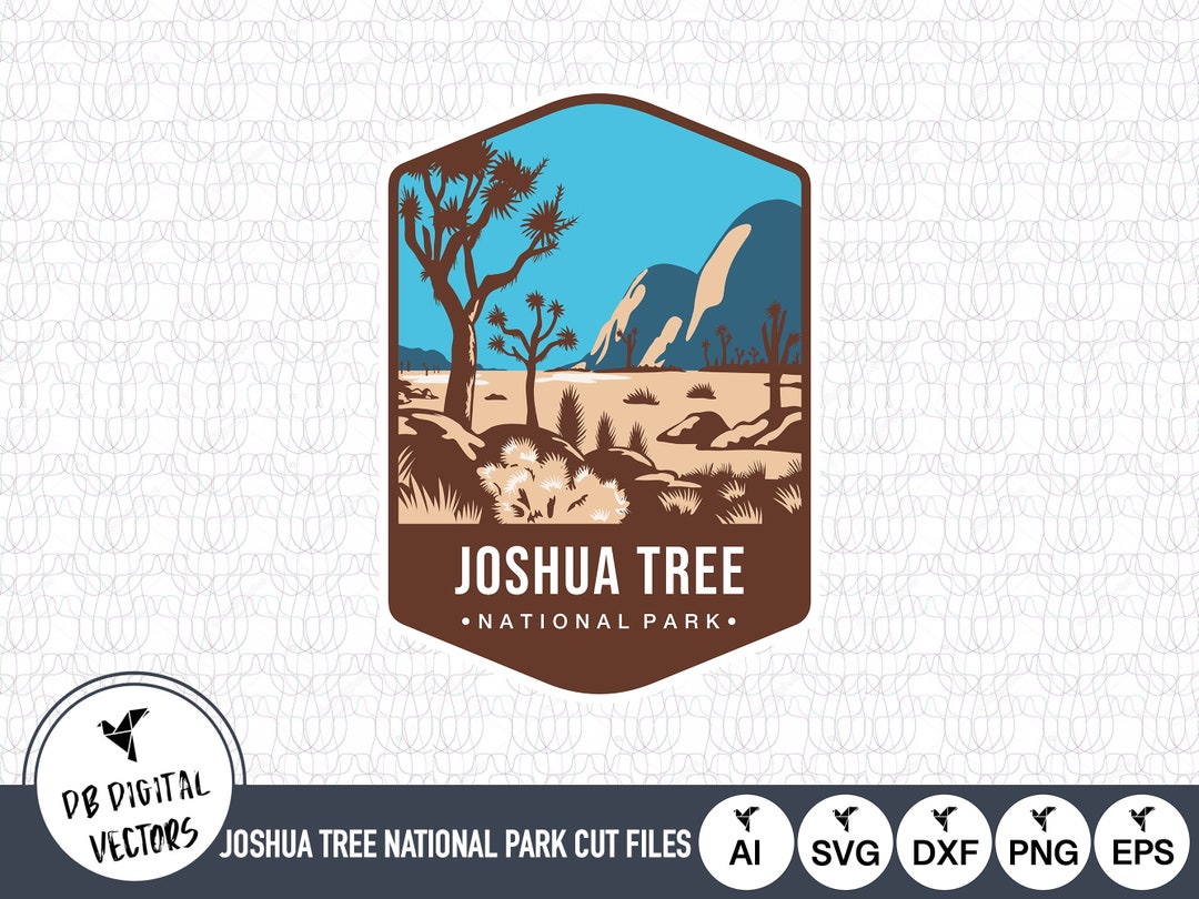 Joshua Tree National Park Emblem SVG Files | Joshua Tree National Park ...