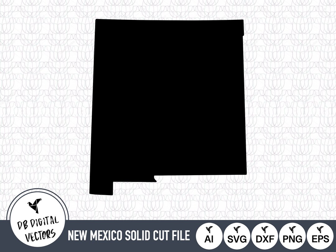 New Mexico Solid SVG Files | New Mexico Cut Files | United States of ...