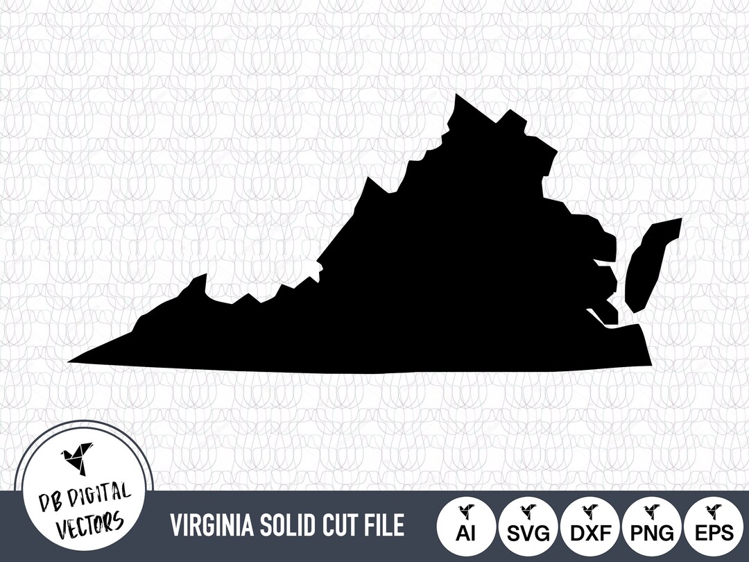 Virginia Solid SVG Files | Virginia Cut Files | United States of ...