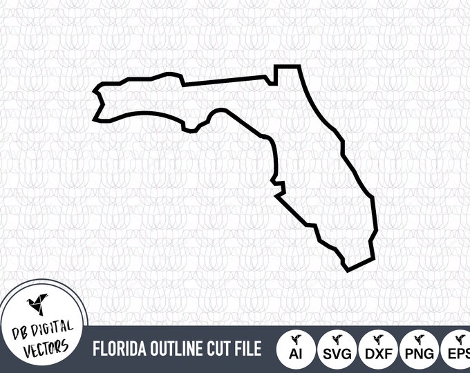 Florida Outline SVG Files, Florida Cut Files, United States of America ...