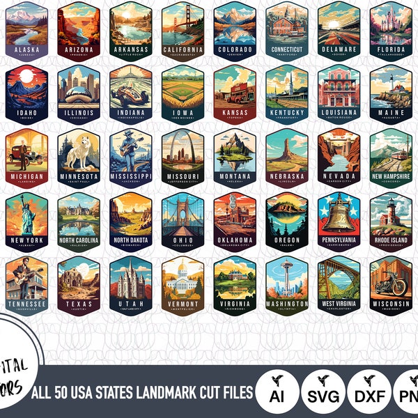 Usa Landmarks - Etsy