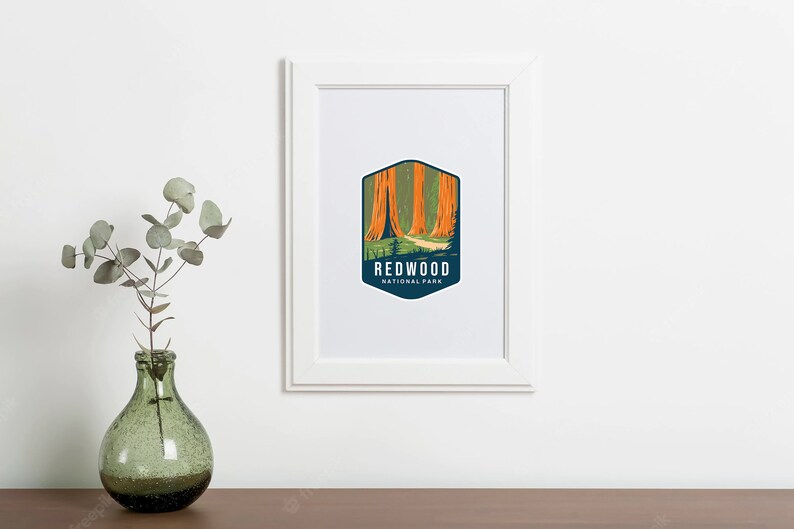 Redwood National Park Emblem SVG Files | Redwood National Park Cut ...