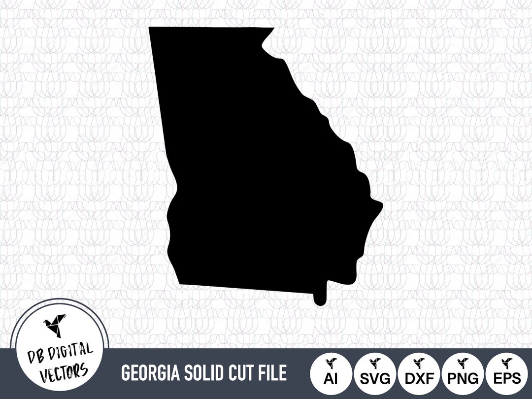 Georgia Solid SVG Files | Georgia Cut Files | United States of America ...