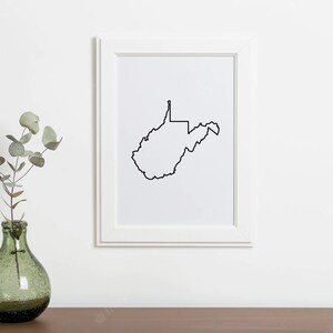 West Virginia Outline SVG: WV State Map Cut Files (digital Download) - Etsy