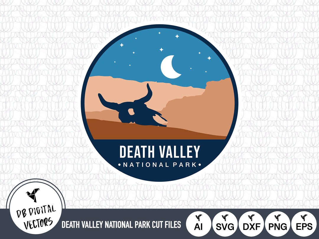 Death Valley National Park Outline SVG Files | Death Valley National ...