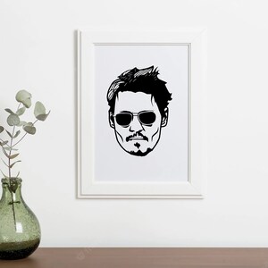 Johnny Depp SVG Files | Johnny Depp Cut Files | Johnny Depp Vector ...