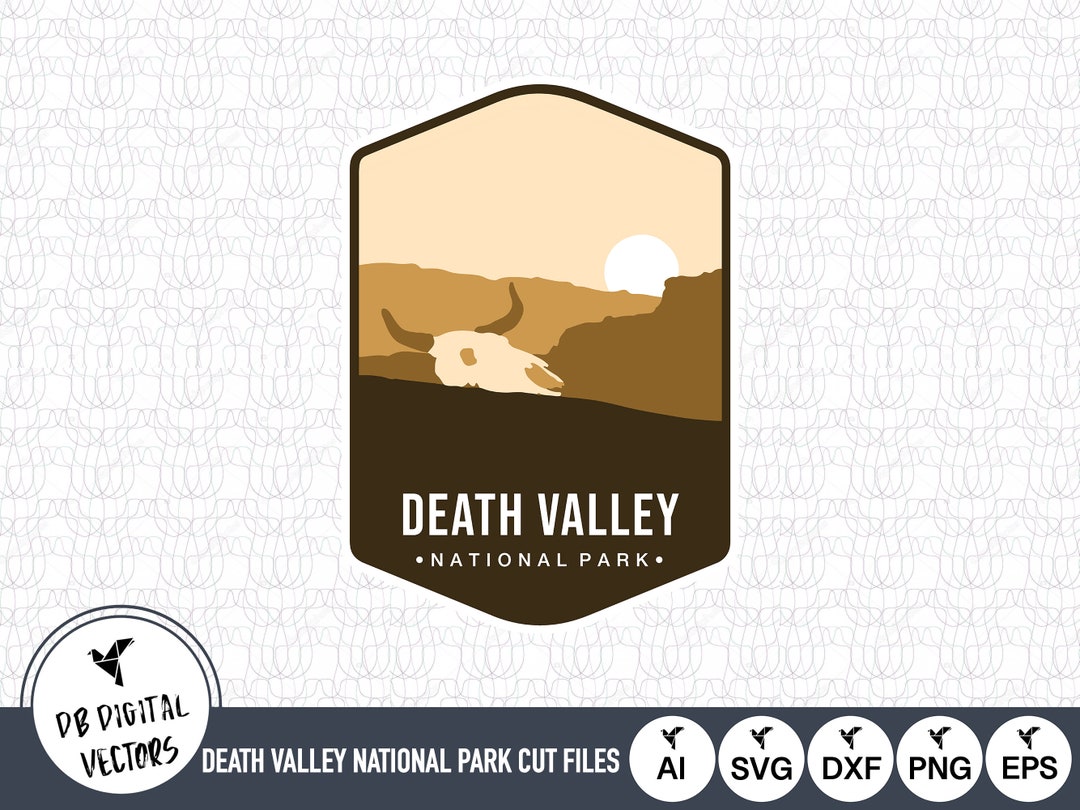 Death Valley National Park Outline SVG Files | Death Valley National ...
