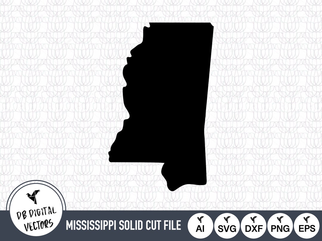 Mississippi Solid SVG Files | Mississippi Cut Files | United States of ...