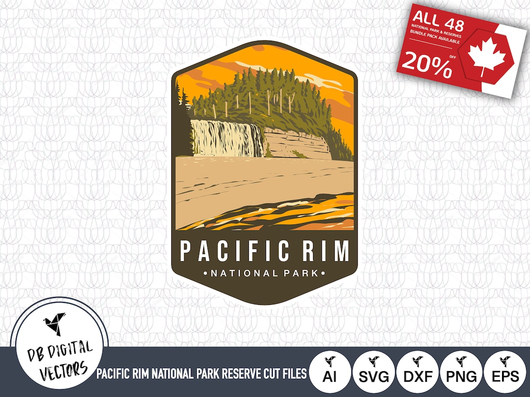 Pacific Rim National Park Outline SVG Files (digital Download) - Etsy