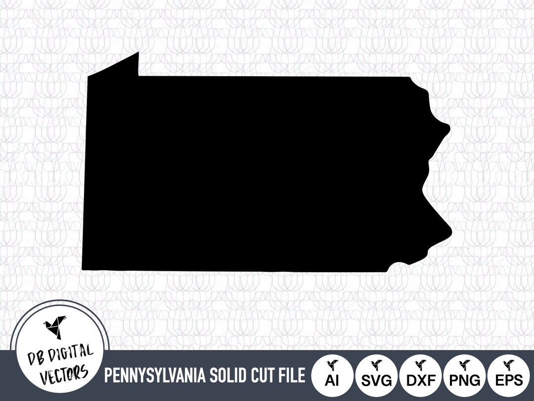 Pennsylvania Solid SVG Files | Pennsylvania Cut Files | United States ...