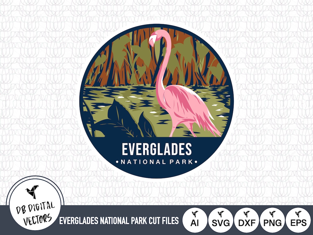 Everglades National Park Outline SVG Cut Files (digital Download ...