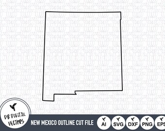 Map of New Mexico - Etsy