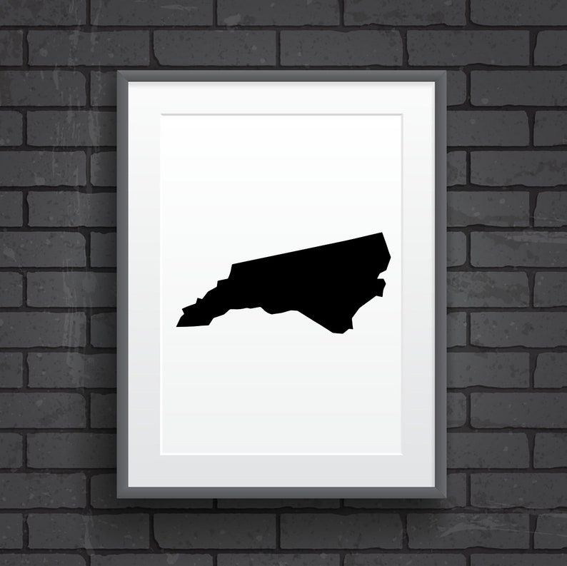 North Carolina Map SVG Cut Files: USA Vector Art (digital Download) - Etsy