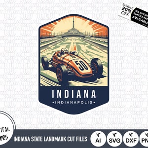 Indianapolis Motor Speedway SVG: Indiana Landmark Cut Files - Etsy