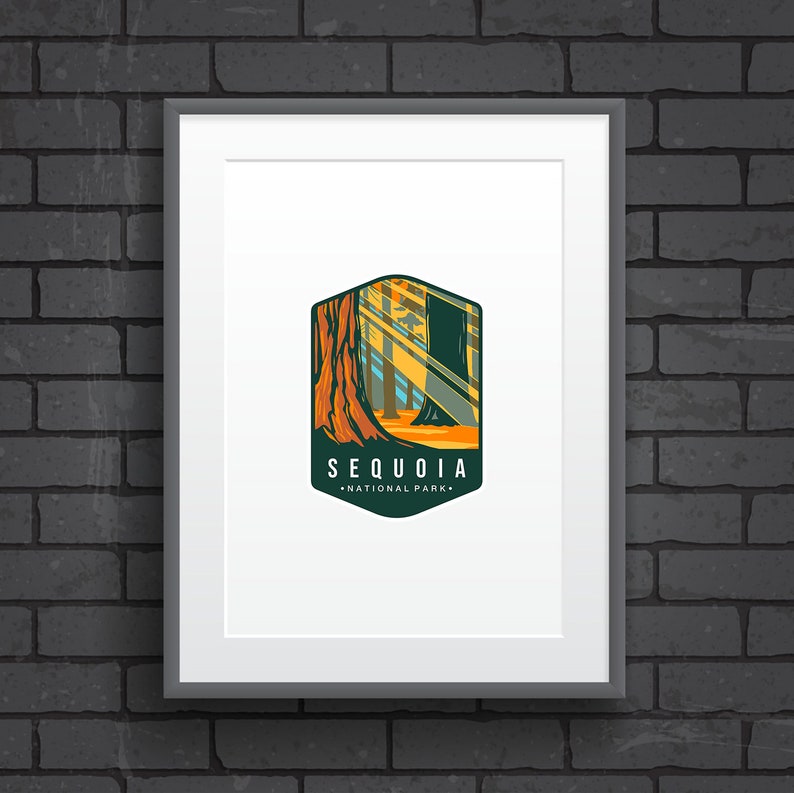 Sequoia National Park Emblem SVG Cut Files (digital Download) - Etsy