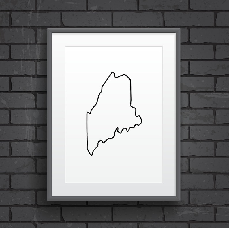Maine Outline SVG Cut Files: Vector Map (digital Download) - Etsy UK