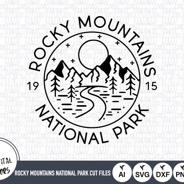 Rocky Mountain Svg - Etsy