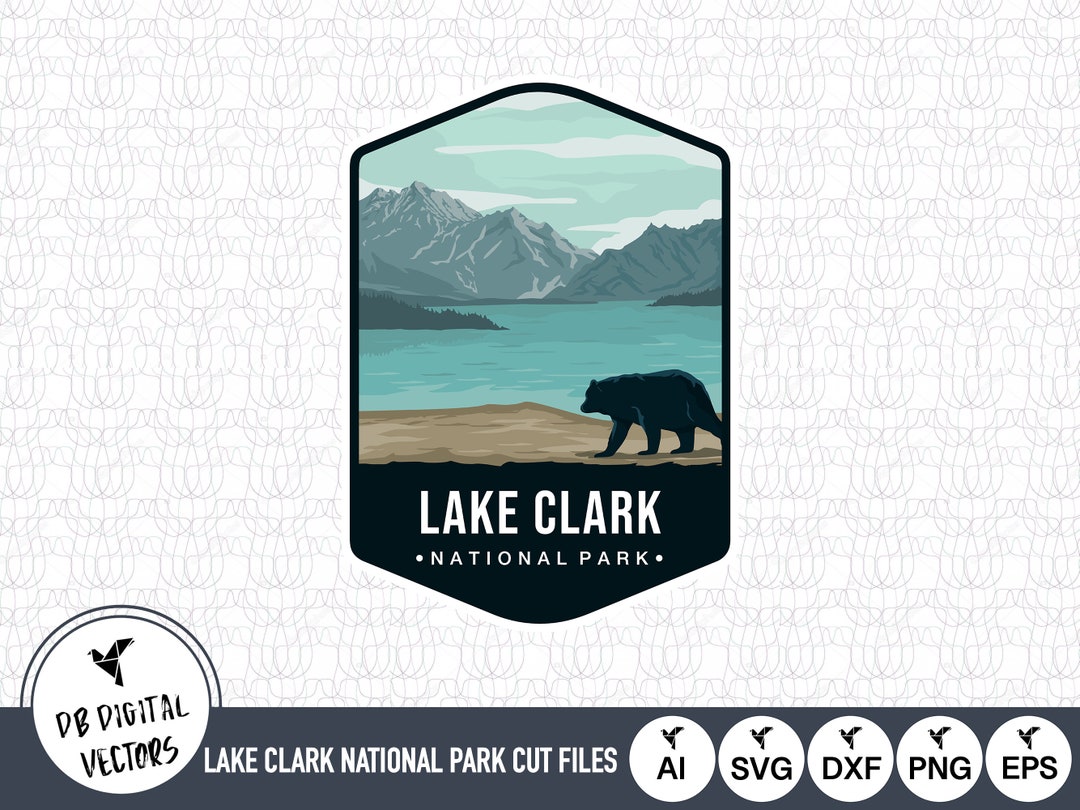 Lake Clark National Park Emblem: SVG Cut Files (digital Download) - Etsy