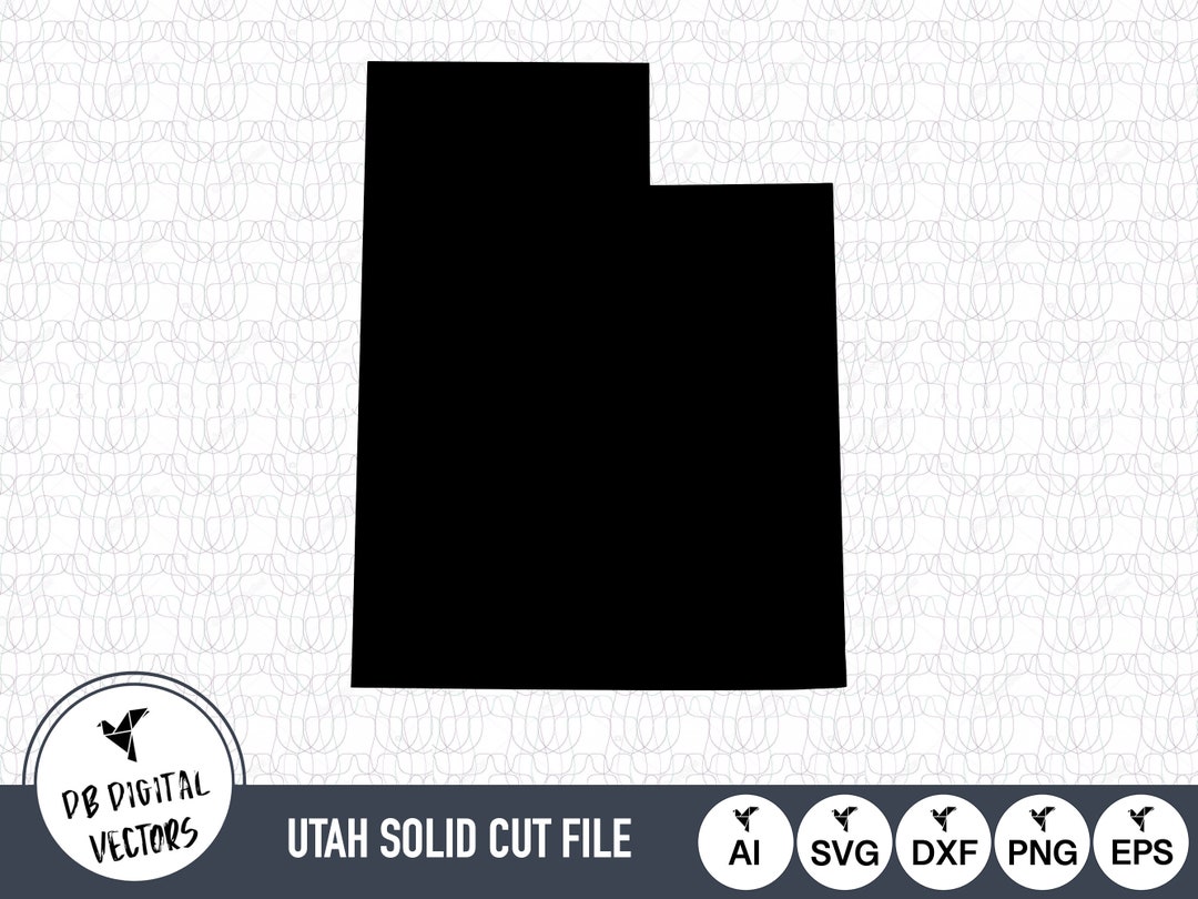 Utah Solid SVG Files | Utah Cut Files | United States of America Vector ...
