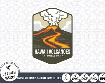 Hawaii Volcanoes Svg - Etsy
