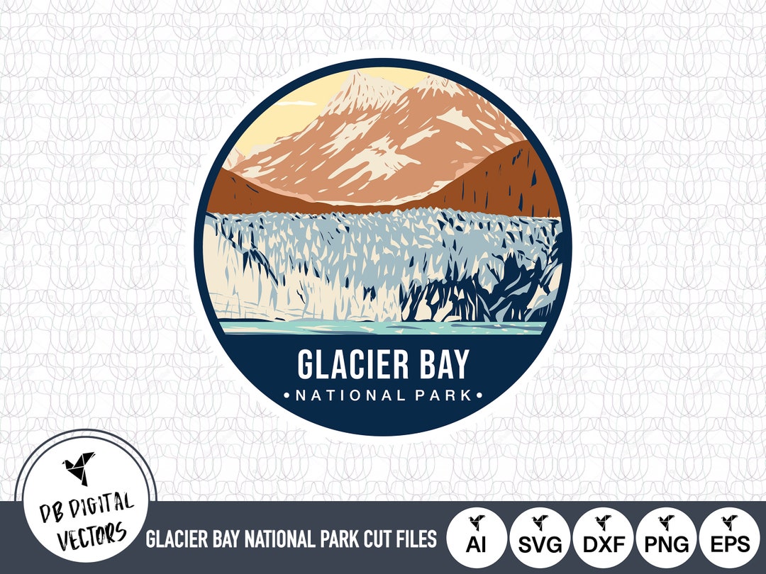 Glacier Bay National Park Outline SVG Files | Glacier Bay National Park ...