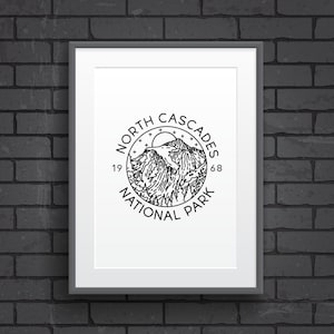North Cascades National Park Outline SVG Files | North Cascades ...