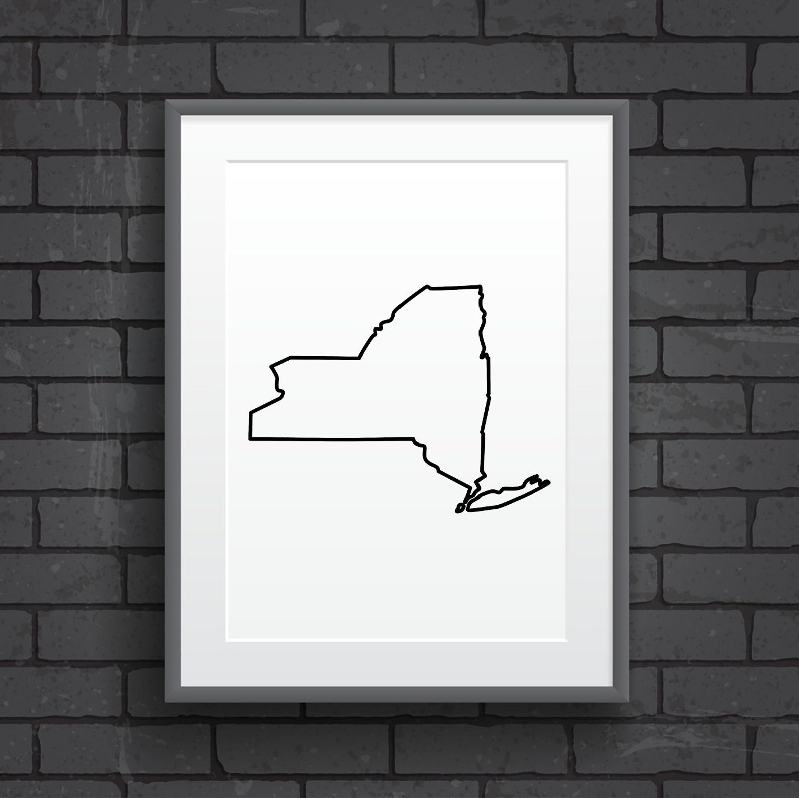 New York Outline SVG Files New York Cut Files United - Etsy