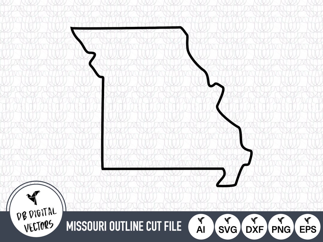 Missouri Outline SVG Files | Missouri Cut Files | United States of ...