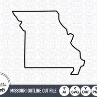 Missouri SVG File | Missouri Cut File | Missouri Map Shape Clip Art ...