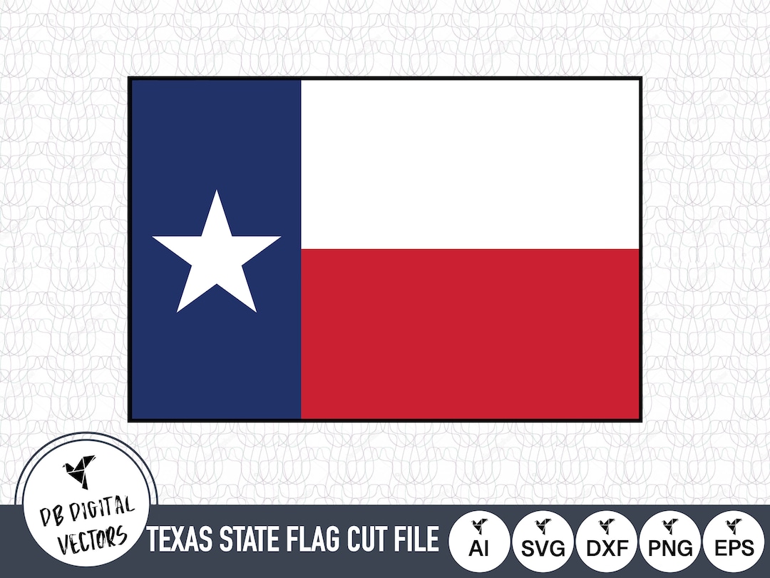 Texas State Flag Outline SVG Cut Files (digital Download) - Etsy