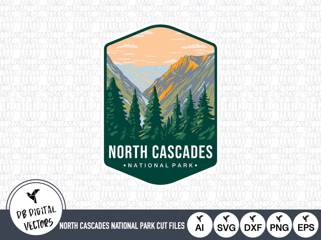 North Cascades National Park Emblem SVG Cut Files (digital Download) - Etsy